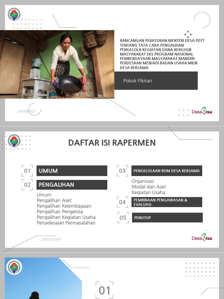 Pokok Pikiran Rapermen Transformasi UPK Menjadi Bumdesma | PDF