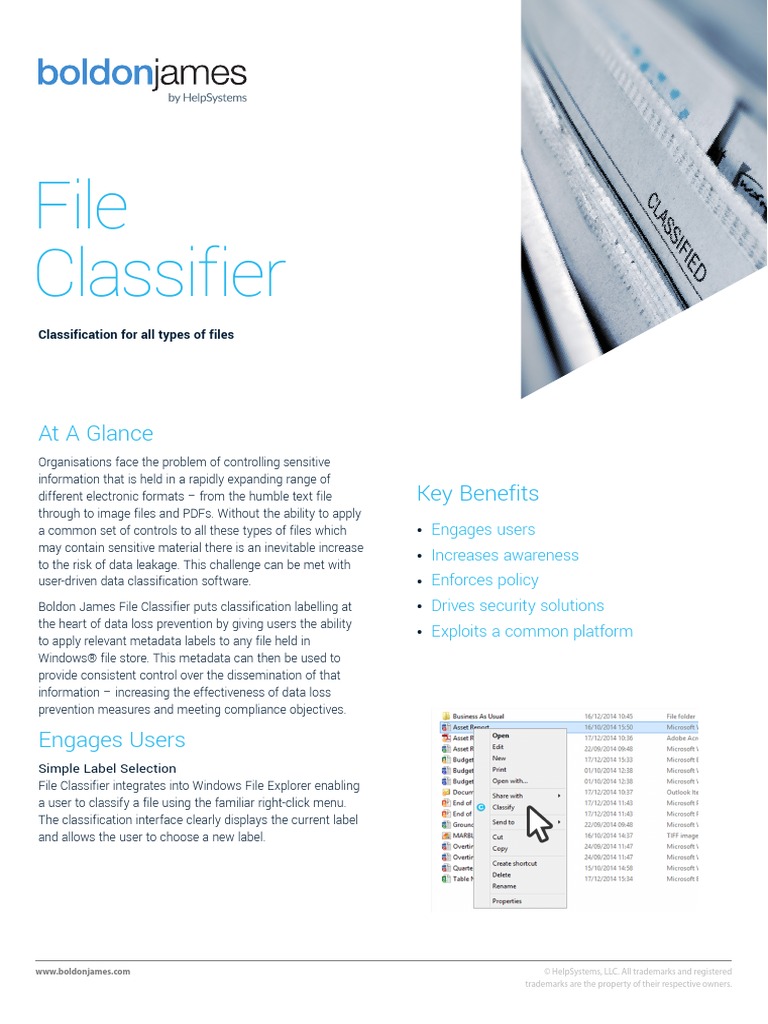 File Classifier: at A Glance | PDF | Computer File | Metadata