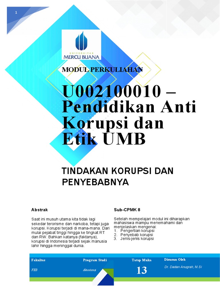 Modul 14 PAK Dan Etik UMB | PDF