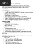SCBA Checklist | PDF | Mechanical Engineering | Equipment