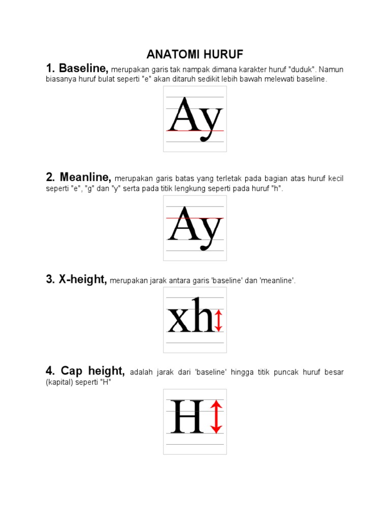 Anatomi Huruf | PDF