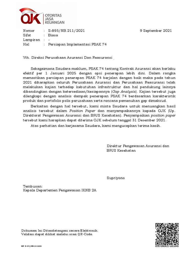 Persiapan Implementasi PSAK 74 - Final | PDF