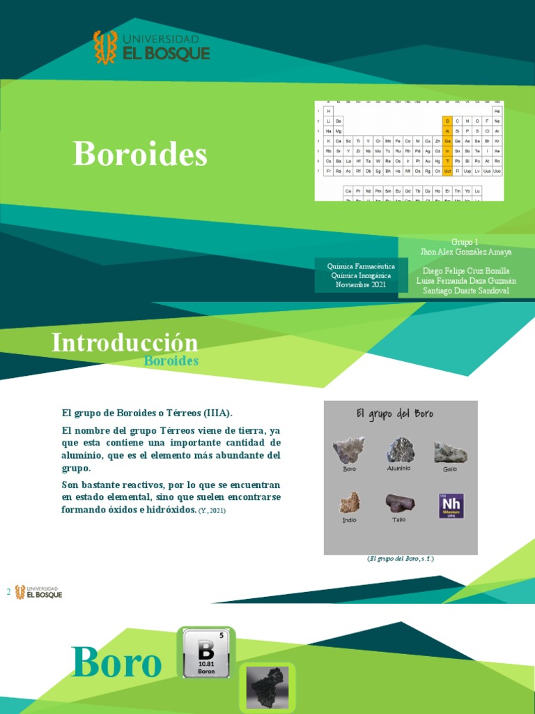 BOROIDES | PDF | Sustancias químicas | Química