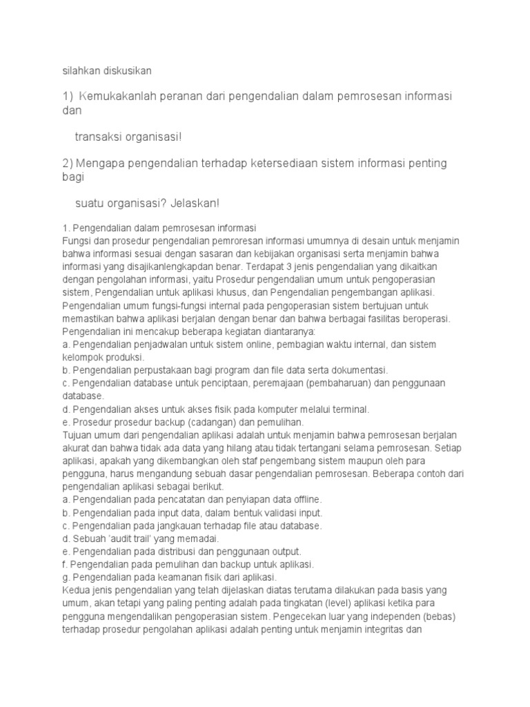 Diskusi 6 SIM 66 | PDF