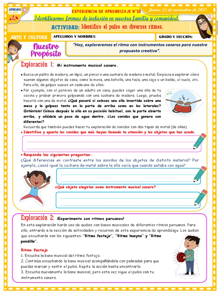 DIA 4 Identifico El Pulso en Diversos Ritmos. | PDF | Ritmo