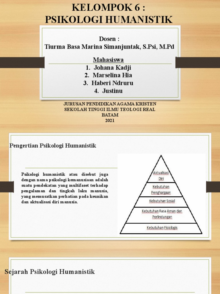 Psikologi Humanistik: Pendekatan dan Sejarah | PDF