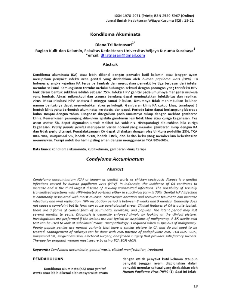 Kondiloma Akuminata | PDF