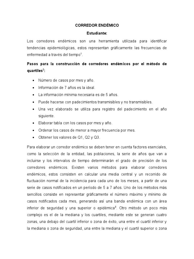 Corredor Endémico - 2021 | PDF | Epidemias | Epidemiología