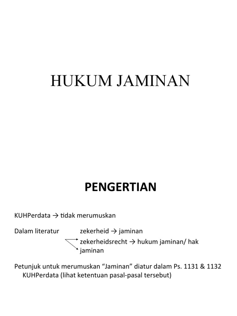 Hukum Jaminan | PDF