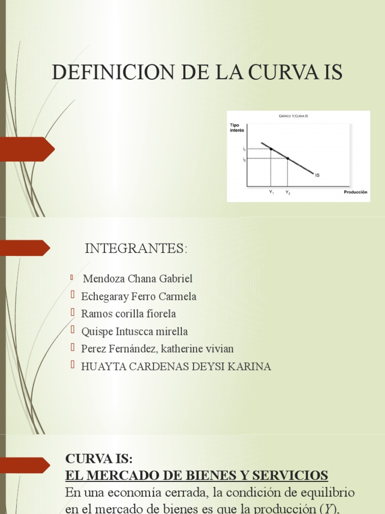 Definicion de La Curva Is | PDF | Dinero | Mercado (economía)