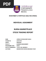 Fin 552 Individual Assignment | PDF | Stocks | Technical Analysis