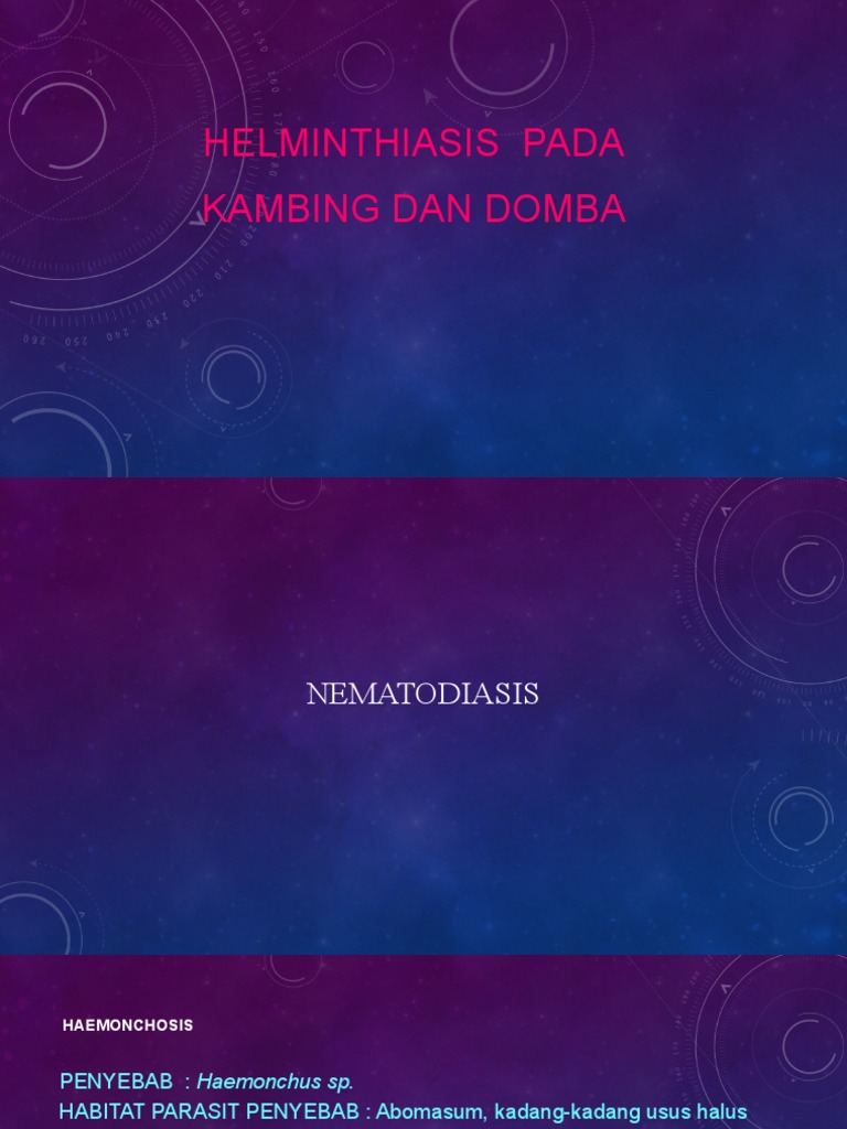 Helminthiasis Pada Kambing Dan Domba | PDF