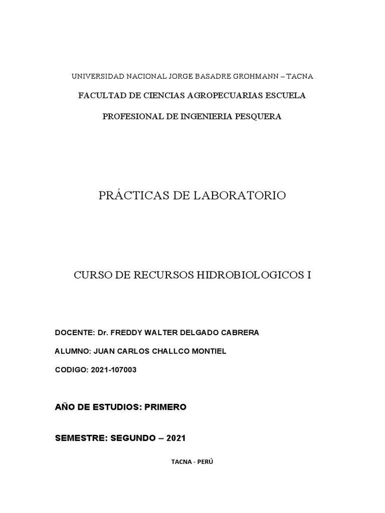 PRACTICA N 2 ALGAS Rojas y Verdes Azules Alumnos | PDF | Algas | Cianobacterias