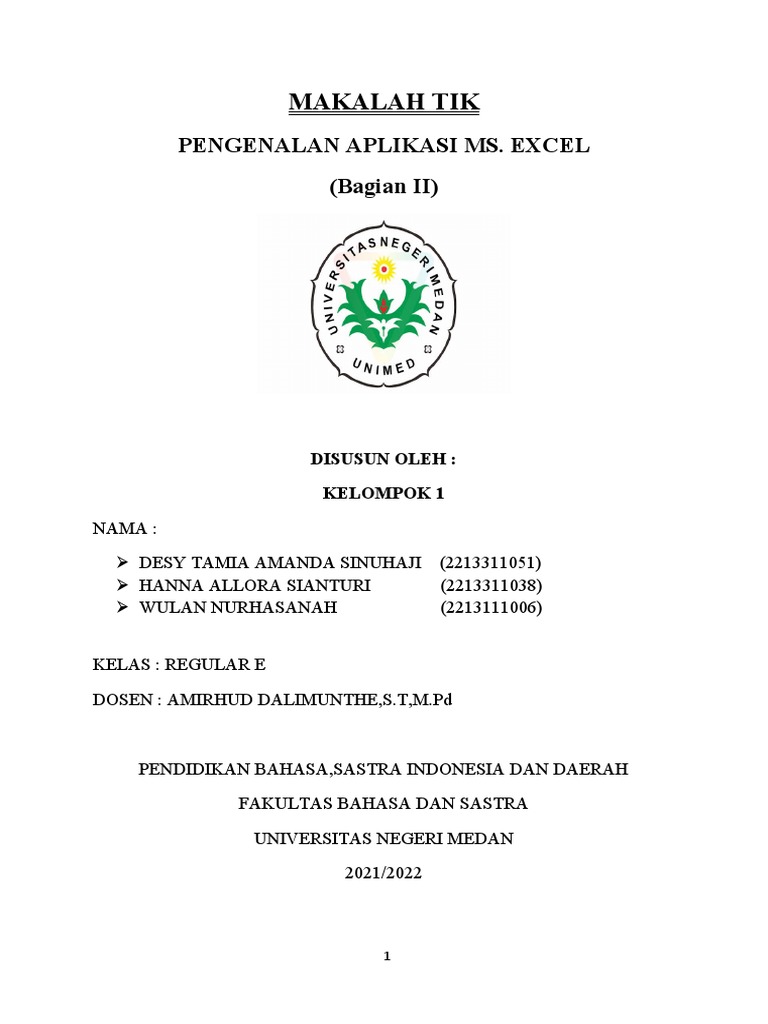 Makalah Tik 7 Kel.1 | PDF