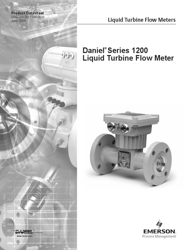 Daniel Series 1200 Liquid Turbine Flow Meter | Download Free PDF | Flow ...
