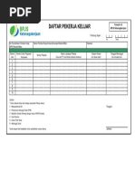 Form Pendaftaran Bpjs TK Excel | PDF