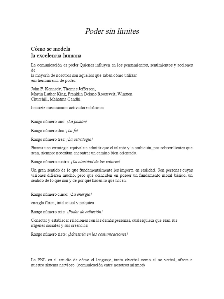 Poder Sin Limites | PDF | Mente | Respiración
