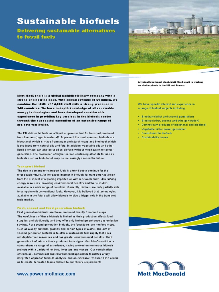 Sustainable Biofuels | Download Free PDF | Biofuel | Biodiesel