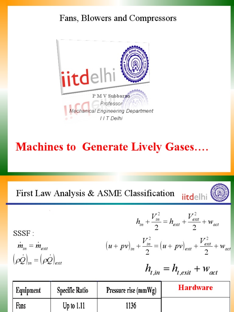 Blower and Fan | PDF | Fluid Dynamics | Fluid Mechanics