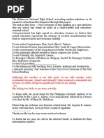 Inauguration Script | PDF | Home & Garden