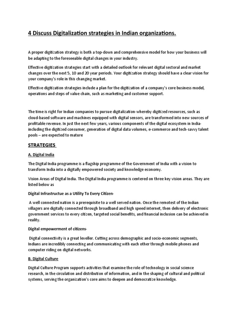 Digitalization Strategies | PDF | Economies | Computing