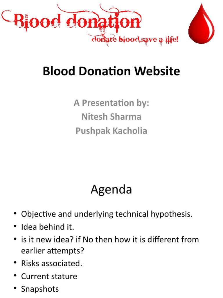 Blood Donation Ppt