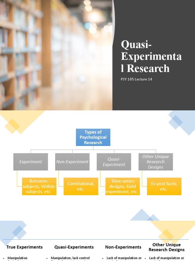 PSY 105 L14 Quasi-Experimental Research - Developmental Designs ...