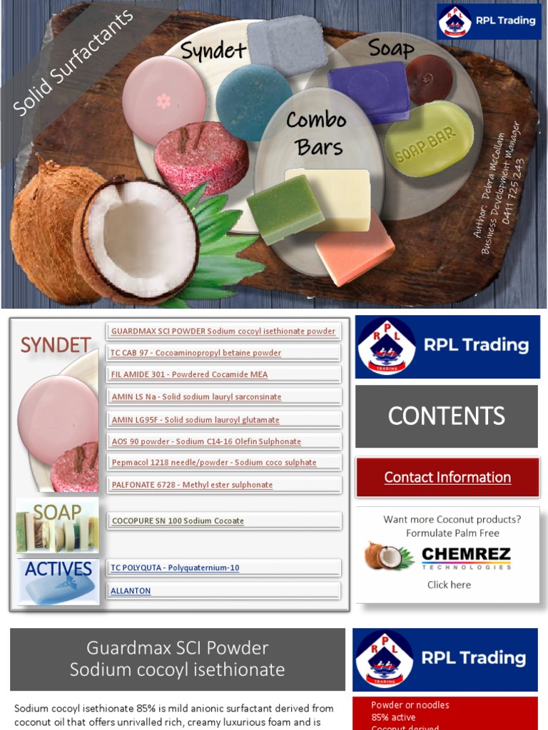 Powdered Surfactants RPL - Debra McCollam | PDF | Surfactant | Shampoo