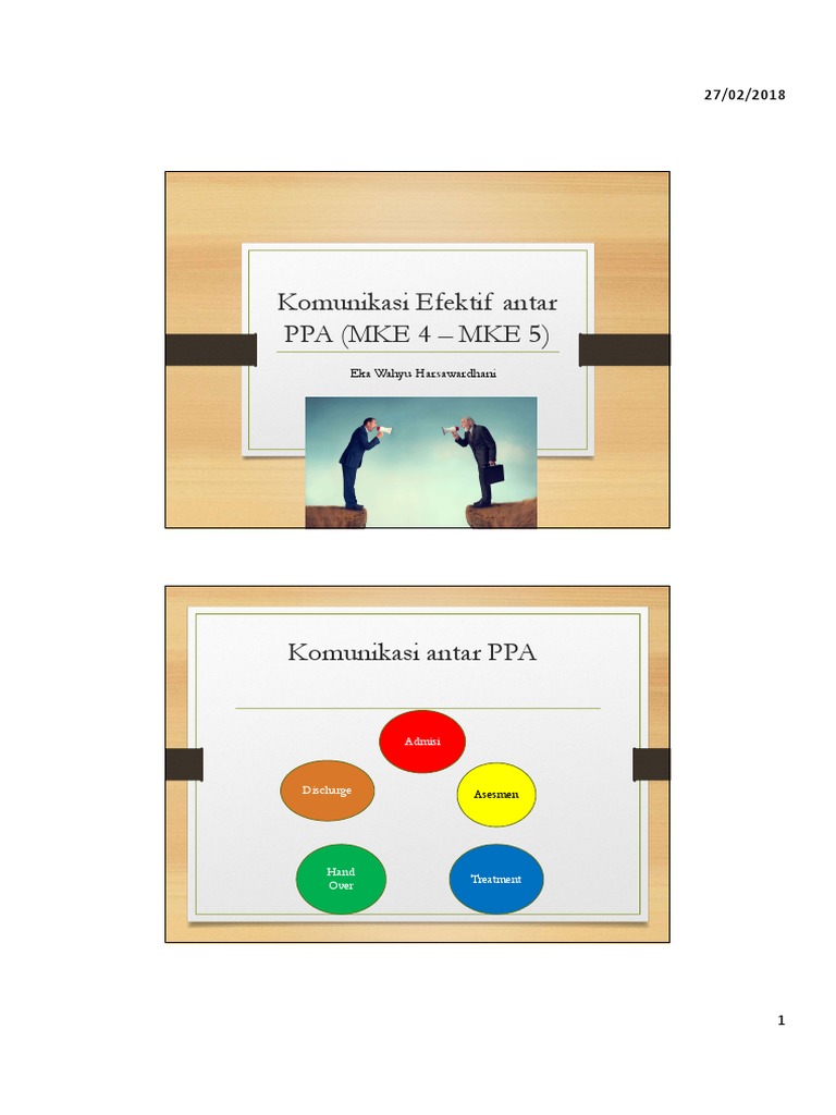 Komunikasi Efektif Antar PPA | PDF