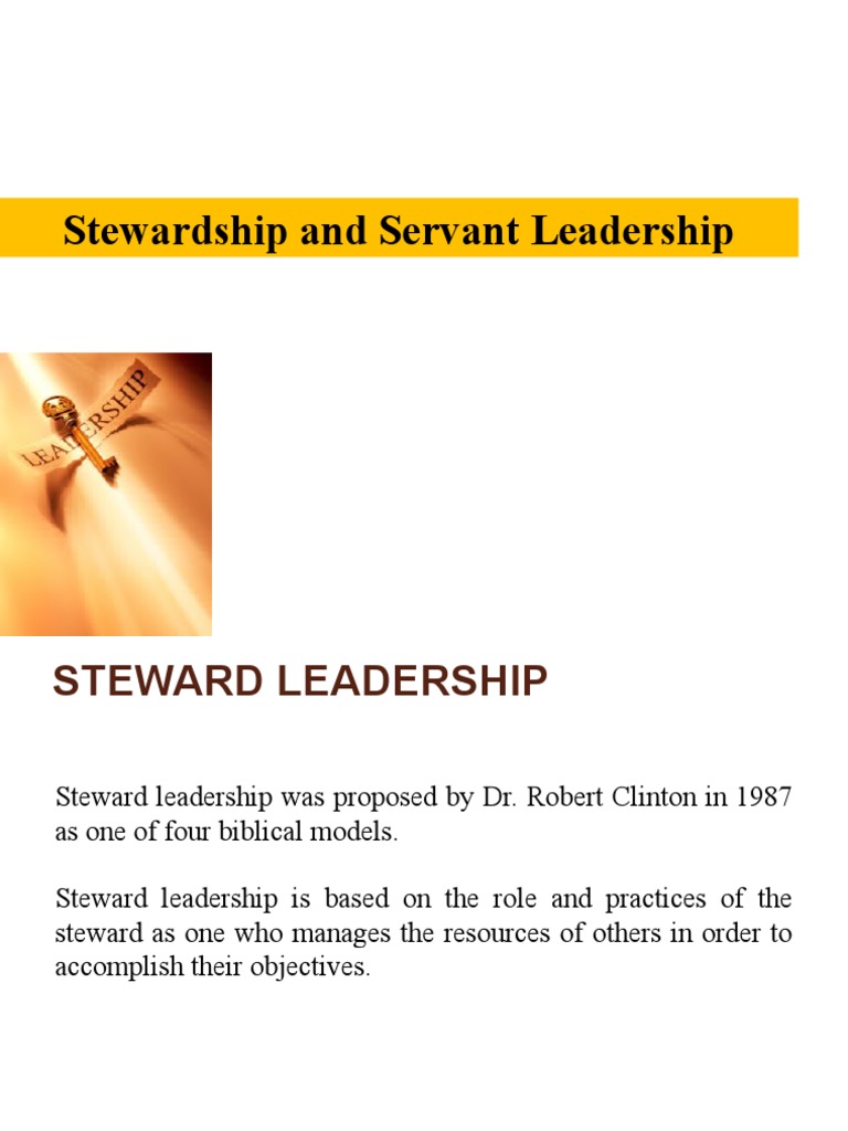 Stewardship and Servant Leadership 2nd March | PDF