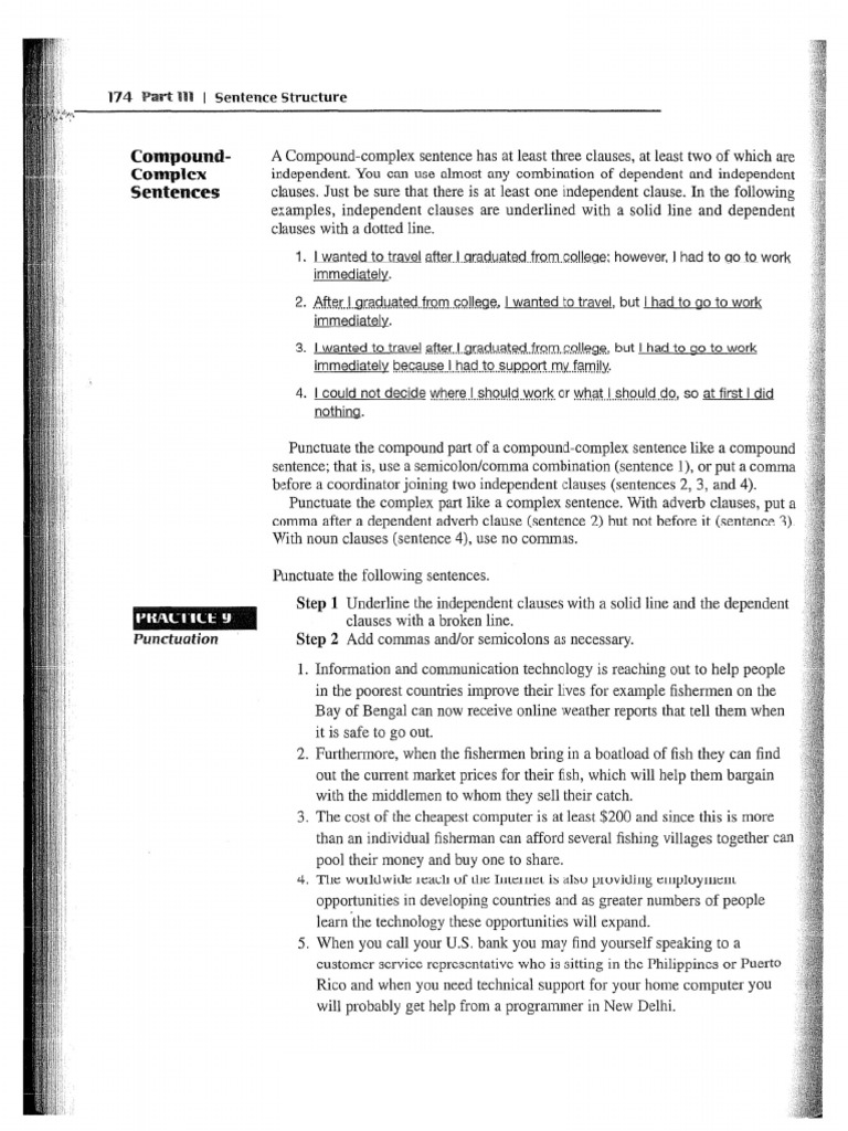 Compound Complex Sentences | PDF