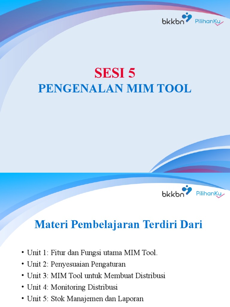 Pengenalan MIM Tool | PDF