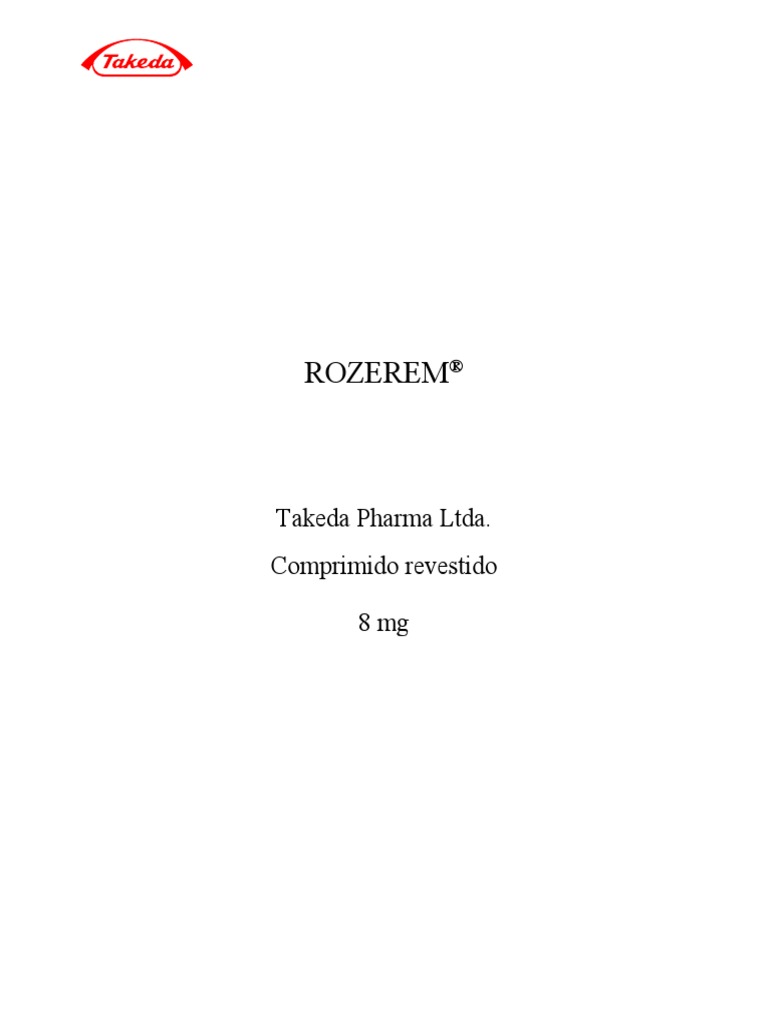Bula Rozerem | PDF | Gravidez | Doença de obstrução pulmonar crônica