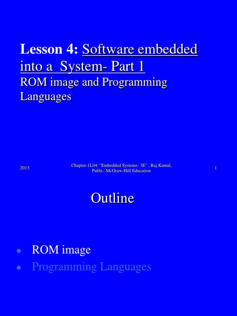 Embedded Systems: ROM Image Programming | PDF | Computer Programming ...