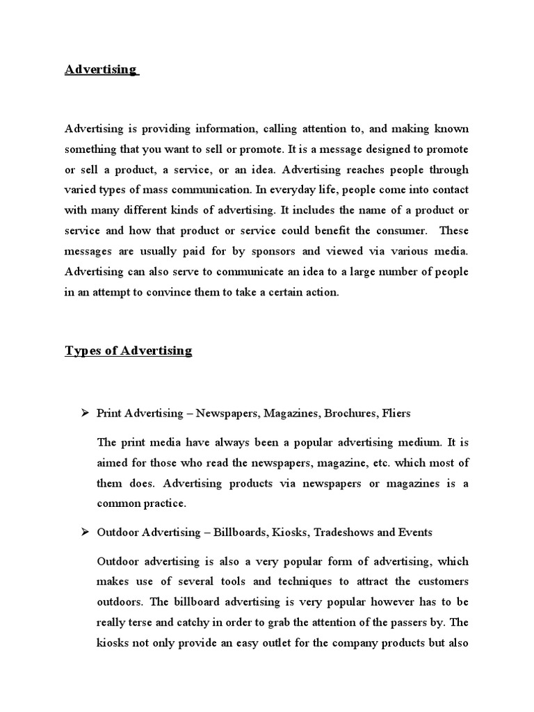 Unethical Advertising