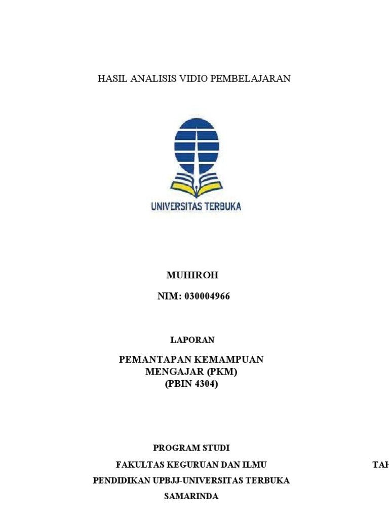 Analisis Video Pembelajaran Efektif | PDF | Karier & Perkembangan | Bisnis