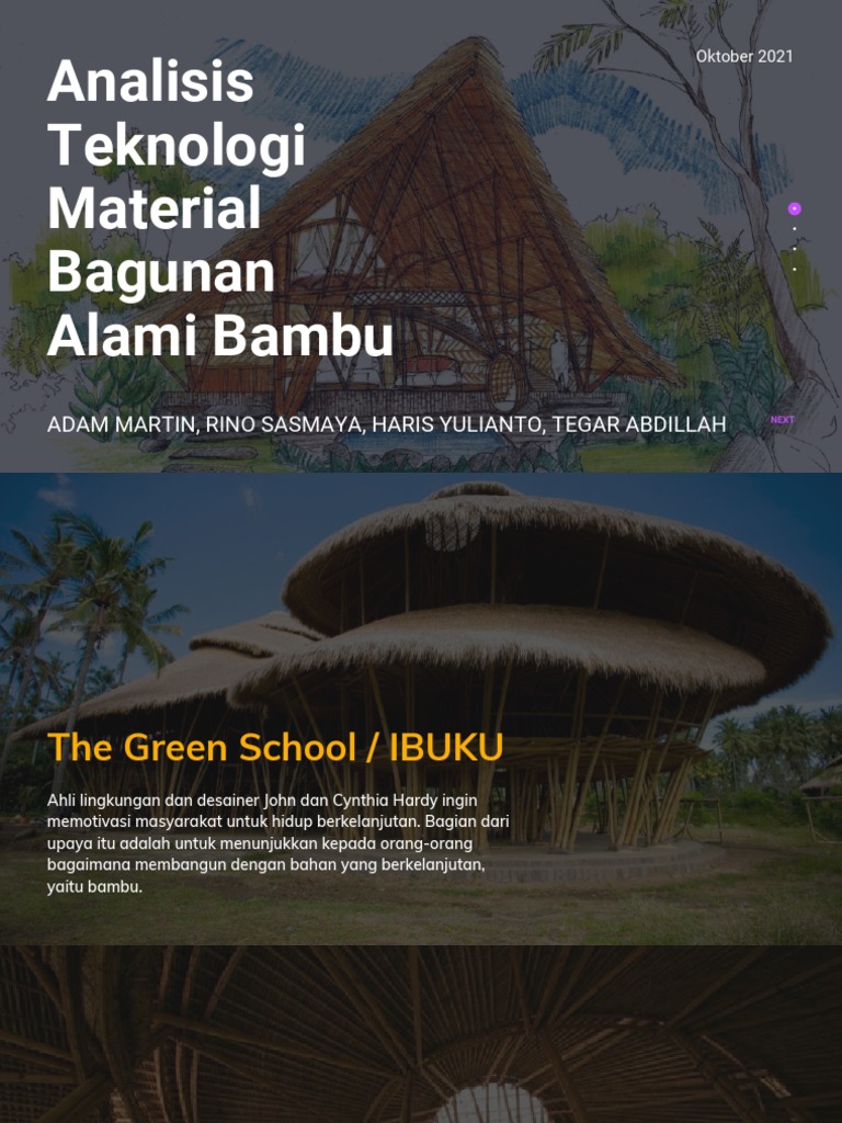 Analisis Teknologi Material Bagunan Alami Bambu | PDF
