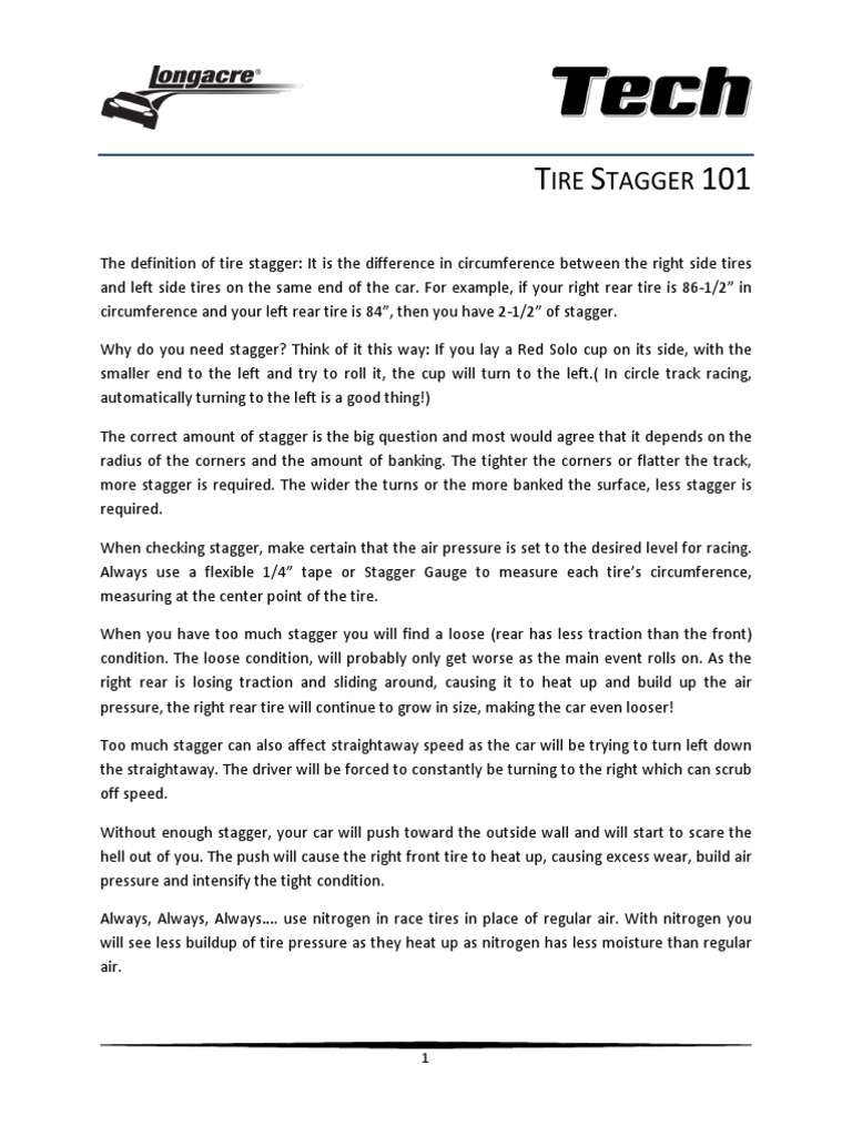 Tire-Stagger 2 Pages | PDF | Tire | Vehicles
