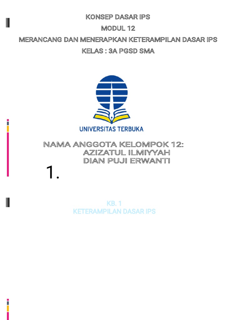 Peta Konsep Modul 12. Konsep Dasar Ips Kelompok 12 | PDF