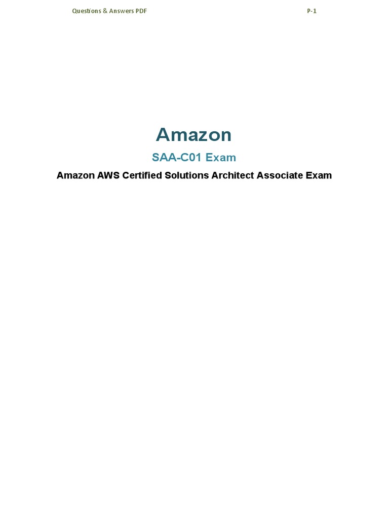 Saa c01 | PDF | Amazon Web Services | Load Balancing (Computing)