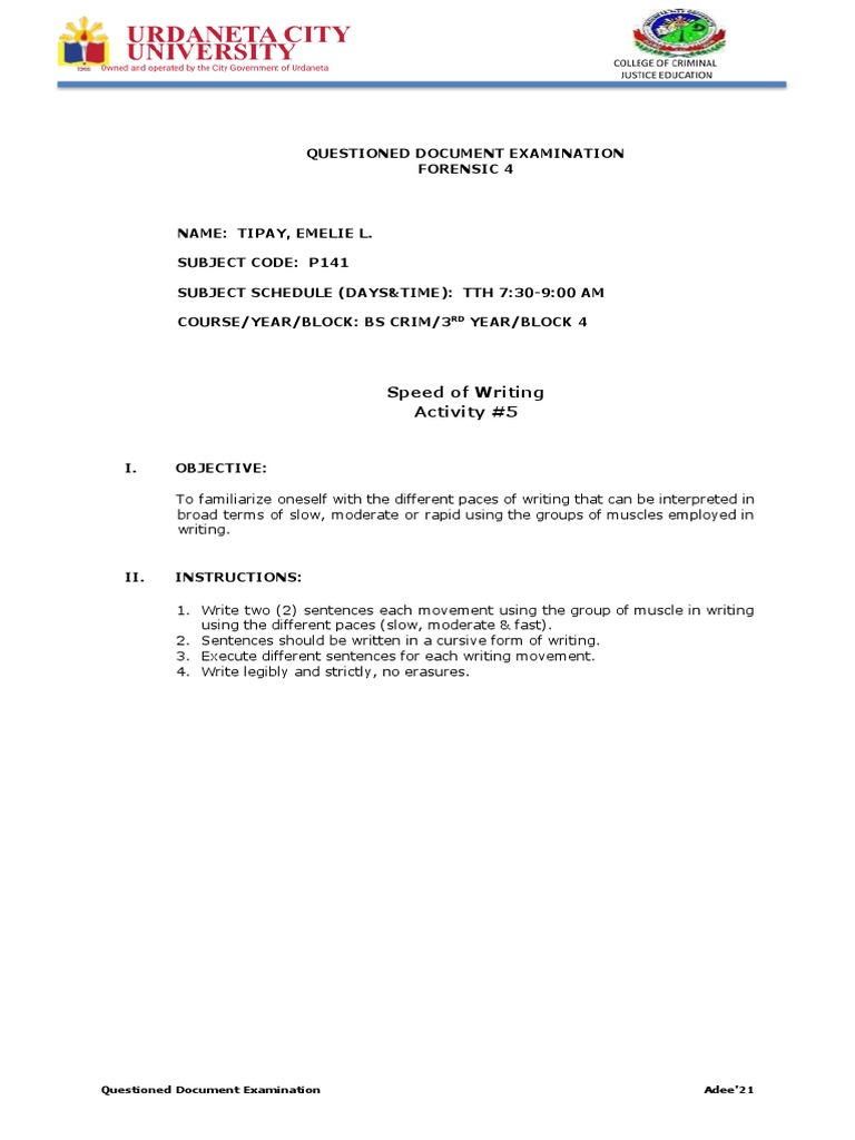 Qde L.activity No. 5 | PDF