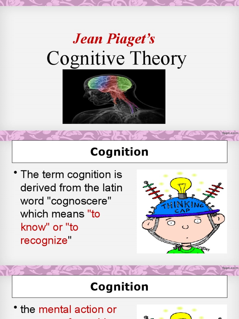 Cognitive Theory | PDF | Cognitive Development | Schema (Psychology)