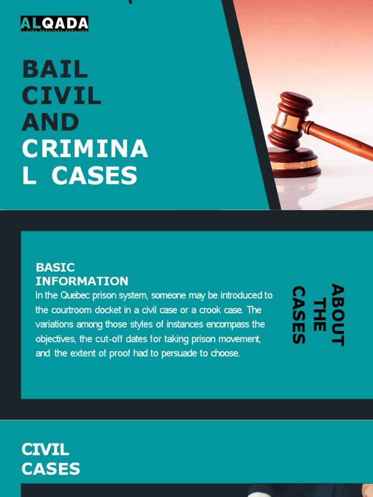 Bail Civil and Criminal Cases | PDF | Appeal | Prosecutor