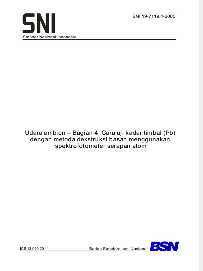 SNI 19-7119.4-2005 - PB | PDF