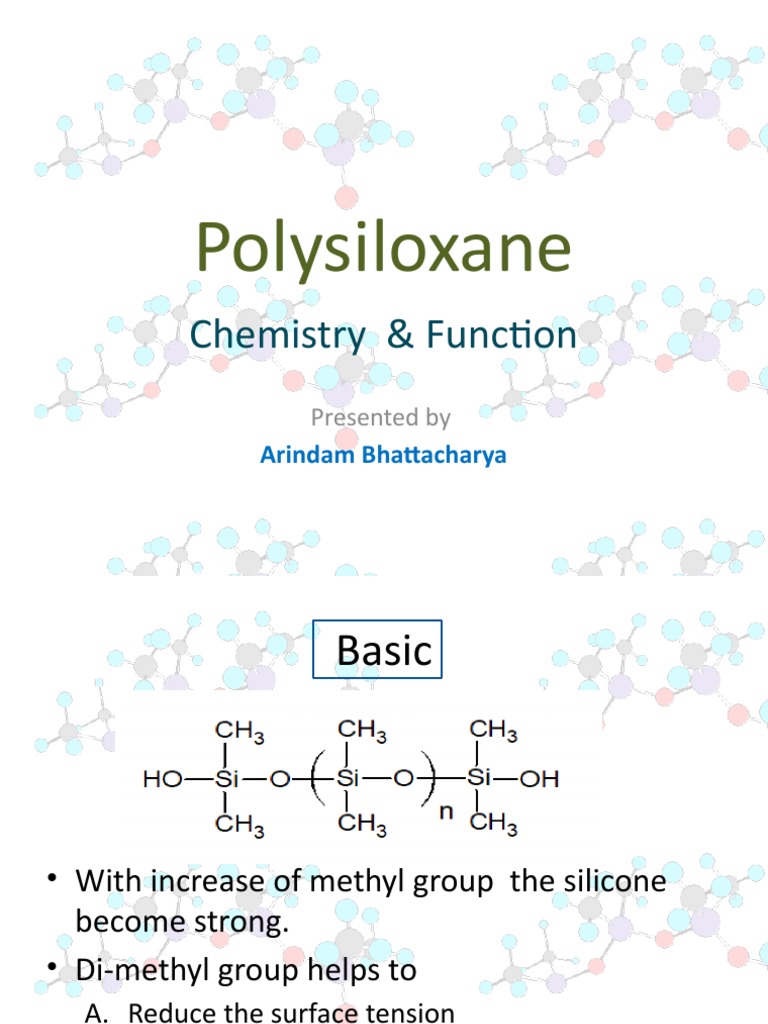 Polysiloxane: Chemistry & Function | PDF | Science & Mathematics