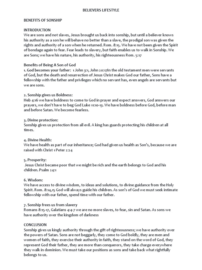 Believers Lifestyle | PDF