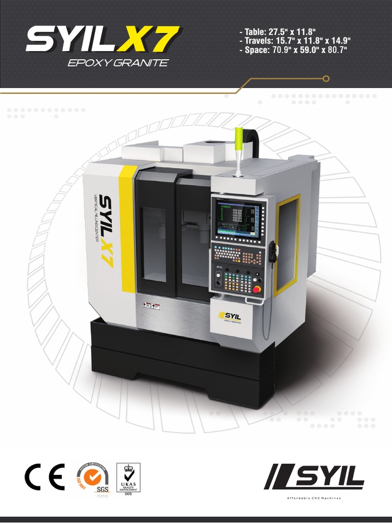 SYIL 7 Epoxy Granite Small Milling Center | PDF | Manufactured Goods ...