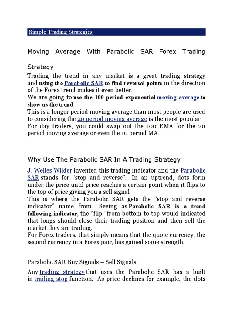 Simple Trading Strategies | PDF | Moving Average | Investing