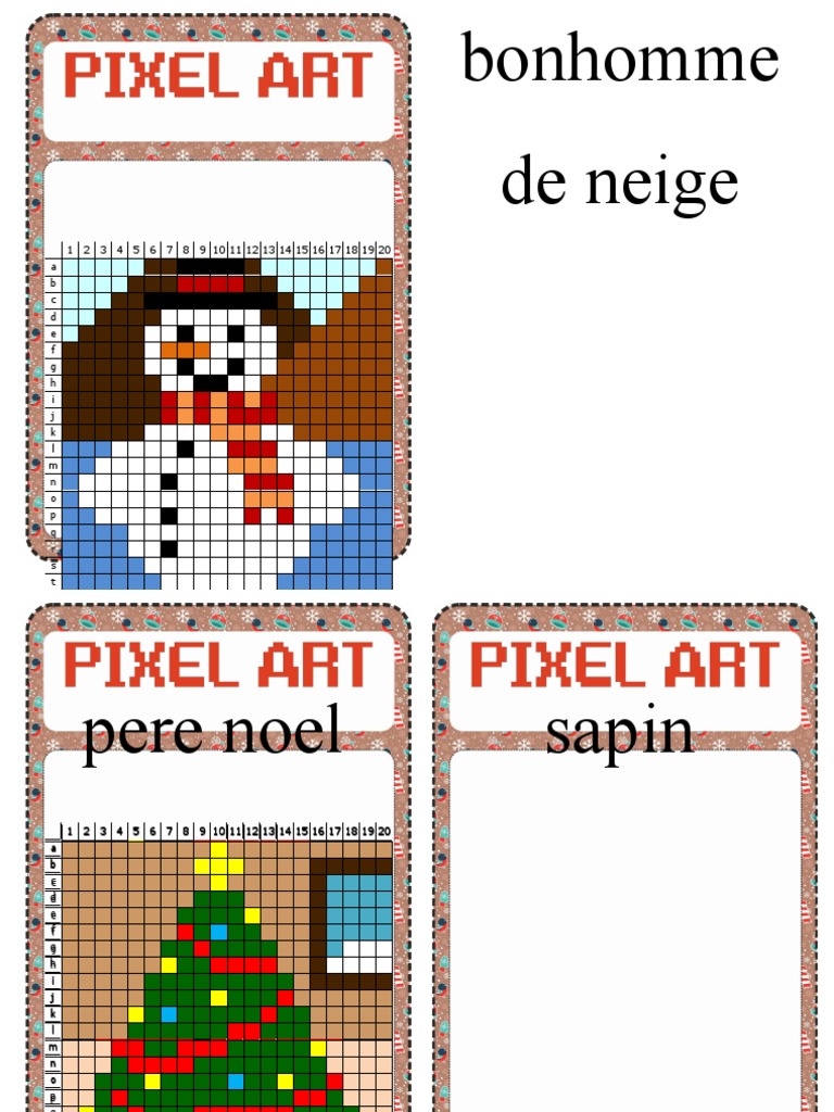 Pixel Art Noel 20x20 | PDF