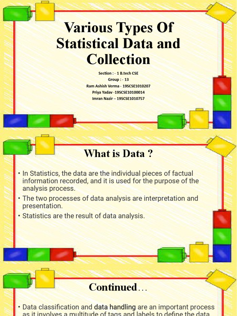 Various Types of Statistical Data and Collection | PDF | Level Of Measurement | Categorical Variable